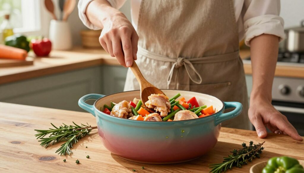 4-Step One Pot Chicken and Vegetables for Busy Nights